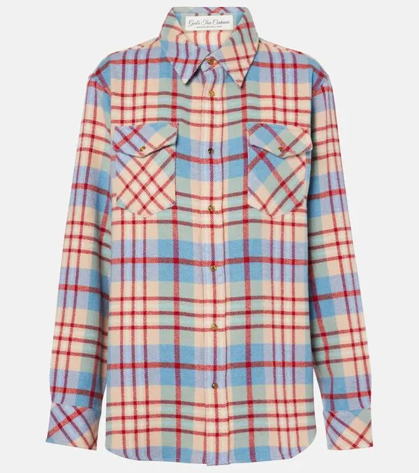 GOD'S TRUE CASHMERE Plaid Buttoned Shirt