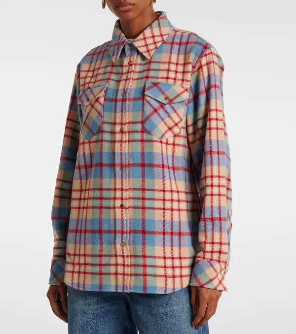 GOD'S TRUE CASHMERE Plaid Buttoned Shirt