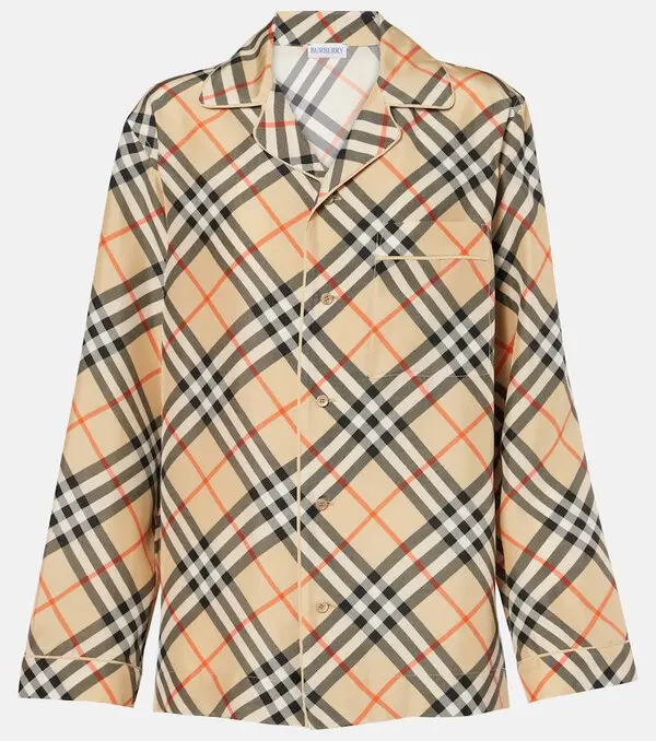 Burberry Knitted Silk Top - Beige