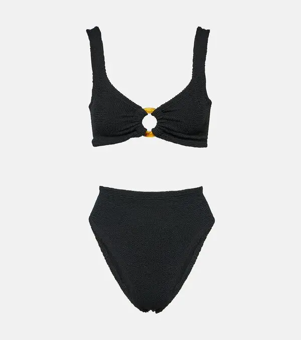 Hunza G Nadine Embellished Bikini - Black