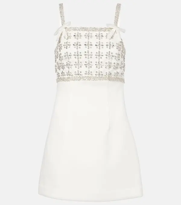 Rebecca Vallance Lia Embellished Minidress - White