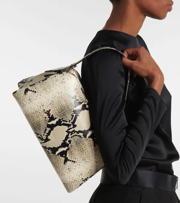 Khaite Cate Snake-effect Leather Shoulder Bag