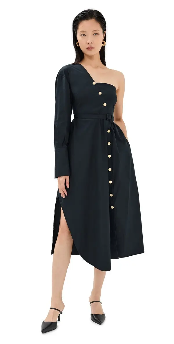 Rosetta Getty Asymmetrical Shirtdress