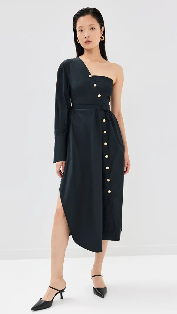 Rosetta Getty Asymmetrical Shirtdress