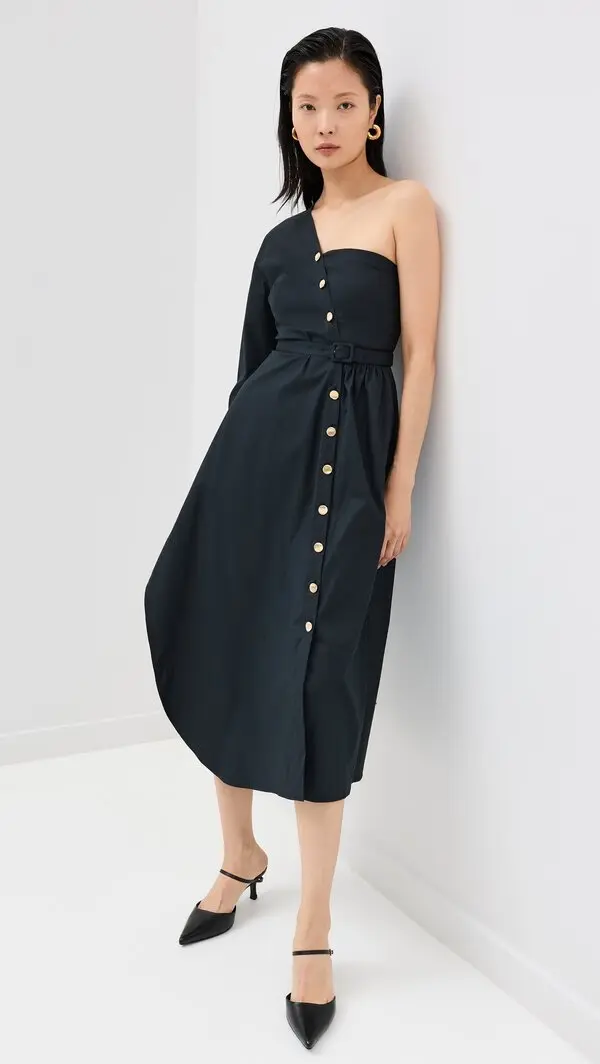 Rosetta Getty Asymmetrical Shirtdress