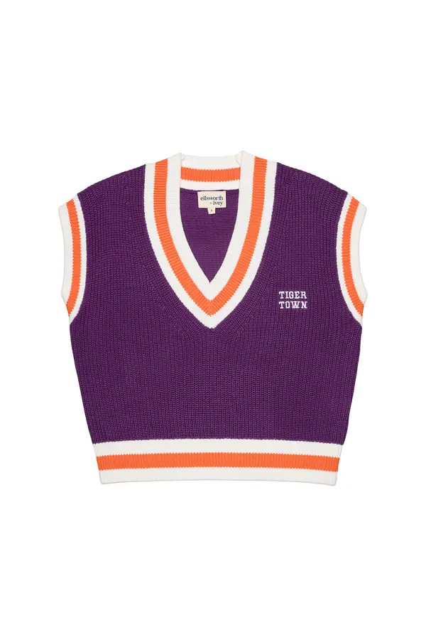 ELLSWORTH + IVEY Game Day Sweater Vest - Red