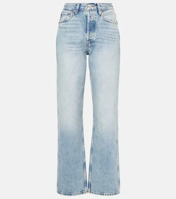 RE/DONE 90s High-rise Straight Jeans - Blue