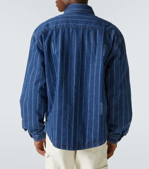 Jacquemus Boulanger Striped Denim Shirt