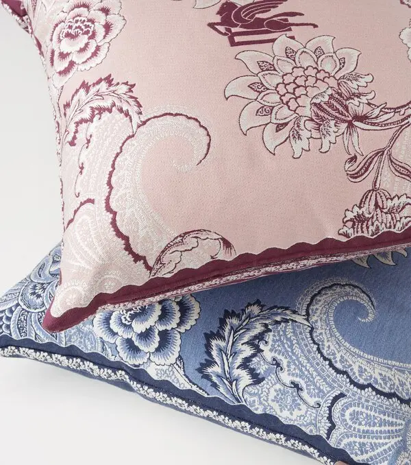 Etro Bloom Pegaso Cotton-blend Cushion - Pink