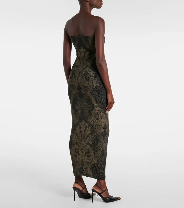 Wolford X Etro Lamé Jacquard Midi Dress