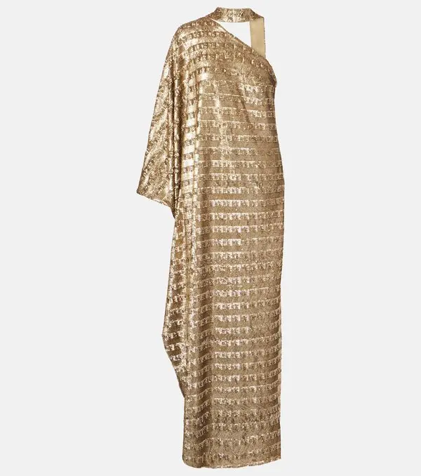 TALLER MARMO Gilded Ubud Sequined Gown