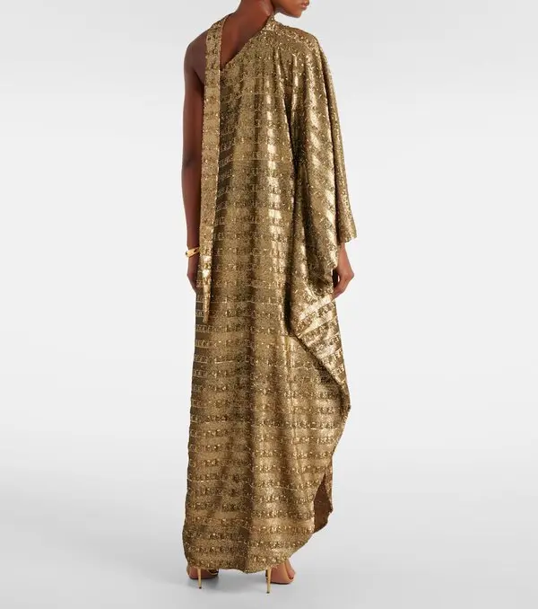 TALLER MARMO Gilded Ubud Sequined Gown