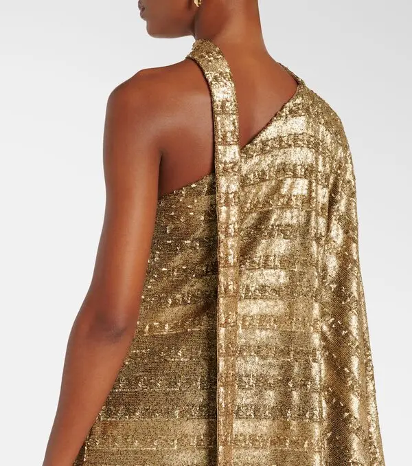 TALLER MARMO Gilded Ubud Sequined Gown