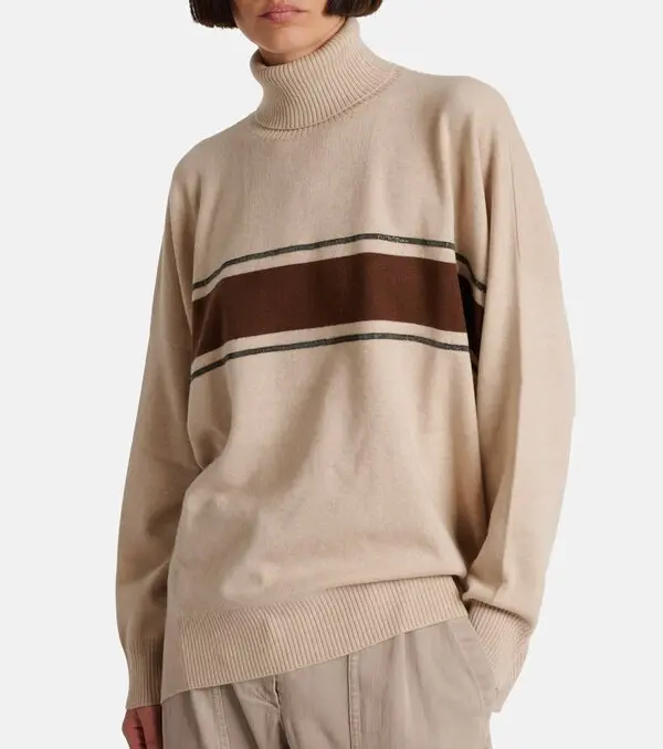 Brunello Cucinelli Wool, Cashmere, And Silk Sweater