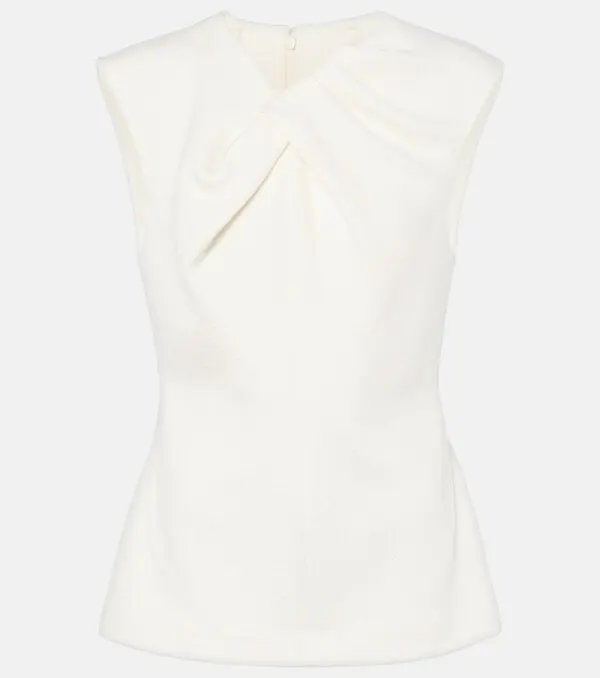JIL SANDER Draped Top - Beige