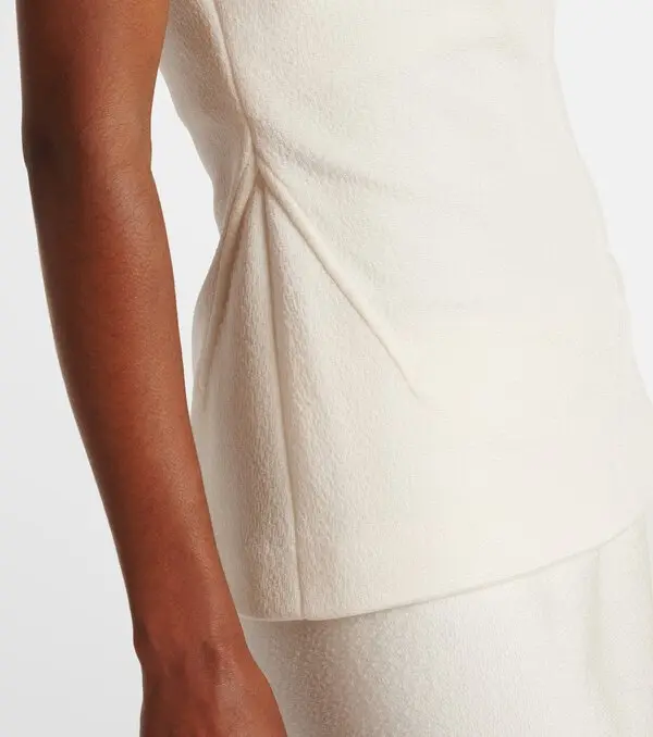 JIL SANDER Draped Top - Beige
