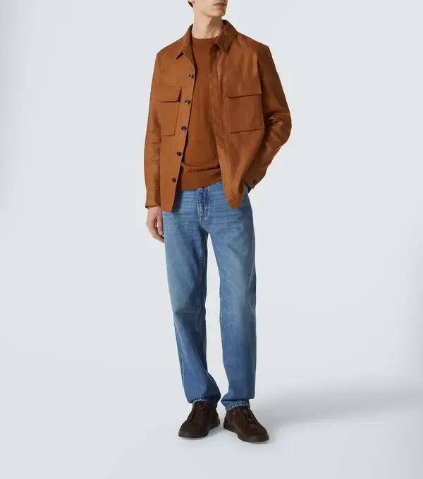 Zegna Roccia Straight Jeans - Blue
