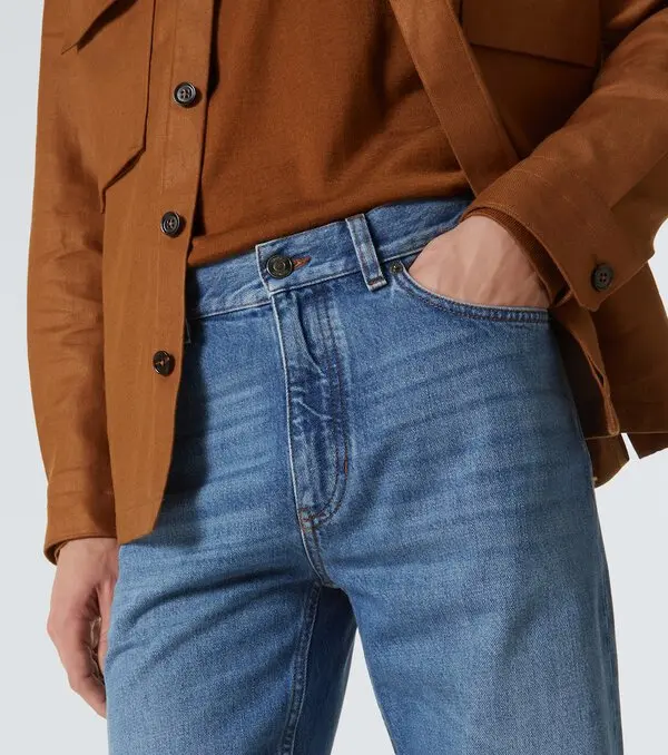 Zegna Roccia Straight Jeans - Blue