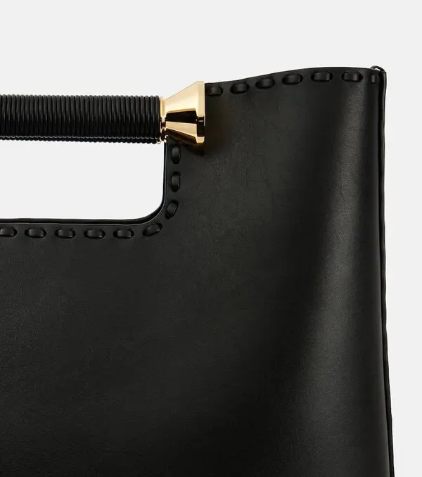 Alaïa Bobine Leather Tote Bag