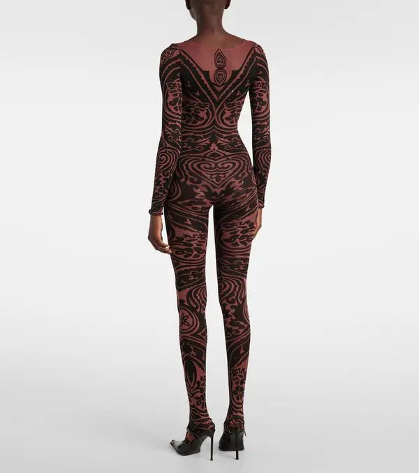 Wolford X Etro Tattoo Paisley Catsuit