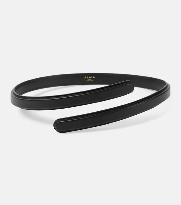 Alaïa Flex Thin Twist Belt - Black