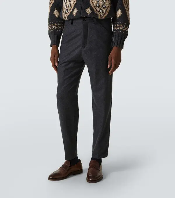 Brunello Cucinelli Pleated Straight Pants