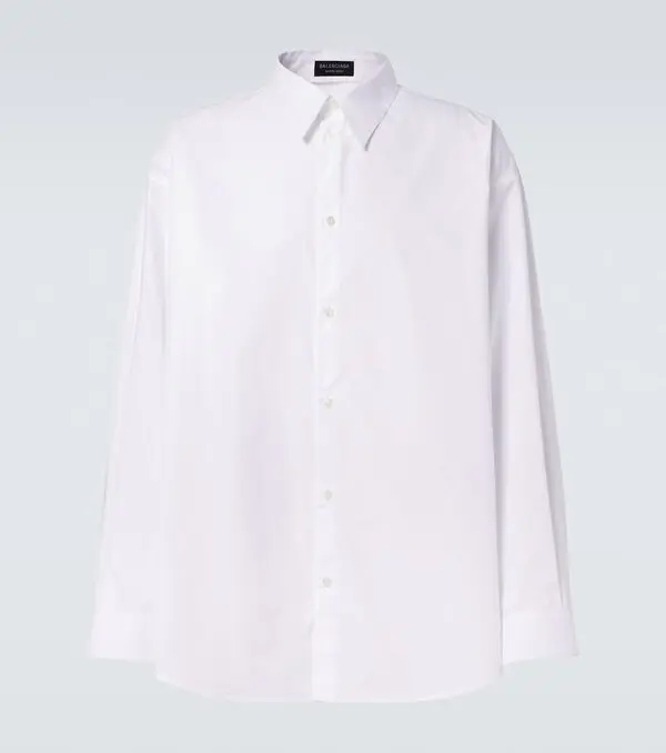 Balenciaga Oversized Cotton Shirt - White