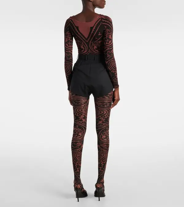 Wolford X Etro Tattoo Paisley Bodysuit