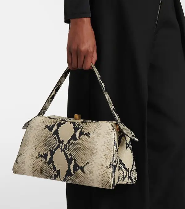 Khaite - Cate Snake-effect Leather Shoulder Bag