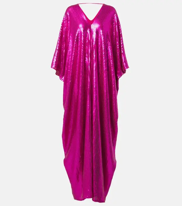 TALLER MARMO Gala Disco Sequined Kaftan - Pink