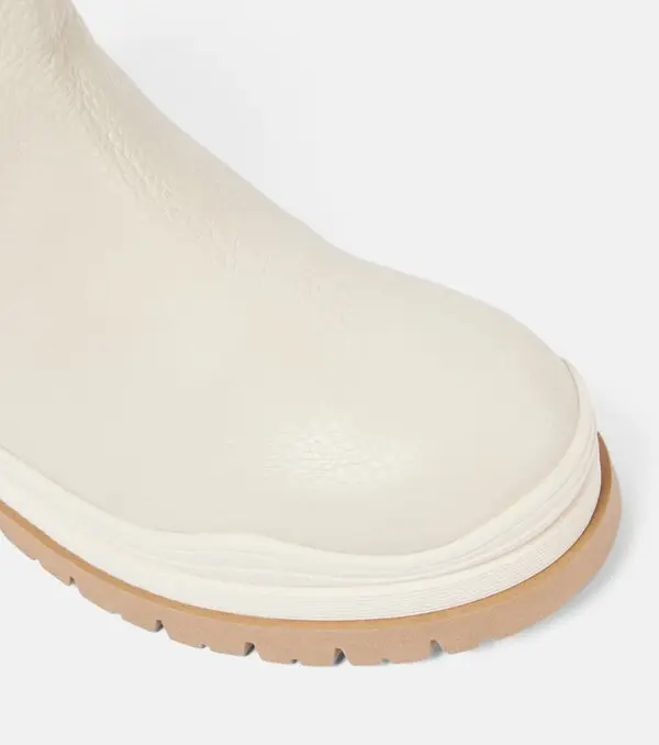 Bogner Arosa 8 Shearling-lined Leather Chelsea Boots - White