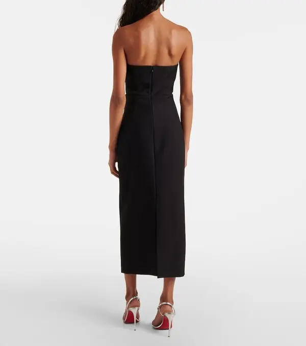 Roland Mouret Embellished Bustier Midi Dress