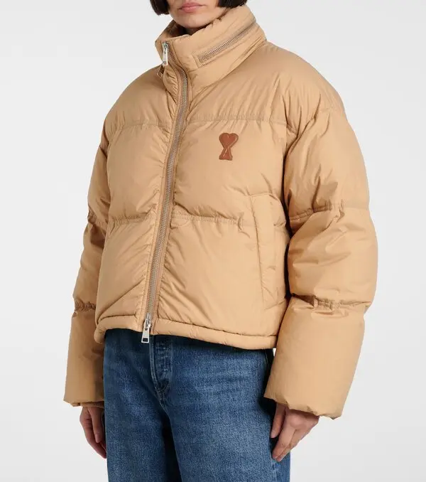 AMI Paris De Cœur Technical Canvas Down Jacket