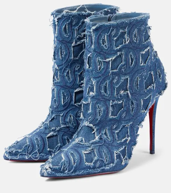 CHRISTIAN LOUBOUTIN So Kate 100 Denim Pumps