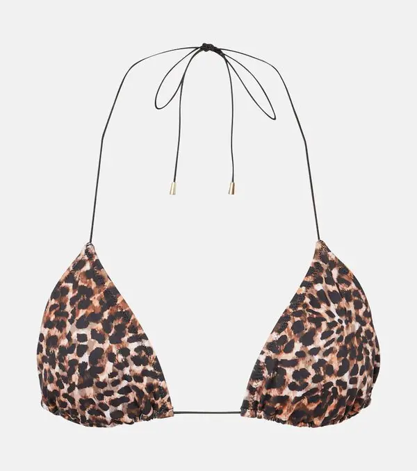 BANANHOT Liv Leopard-print Bikini Top - Multicoloured