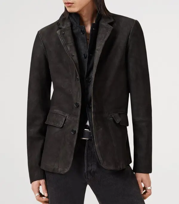 ALLSAINTS Leather Blazer