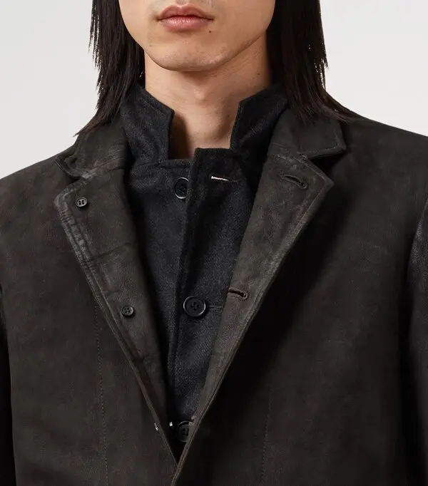ALLSAINTS Leather Blazer