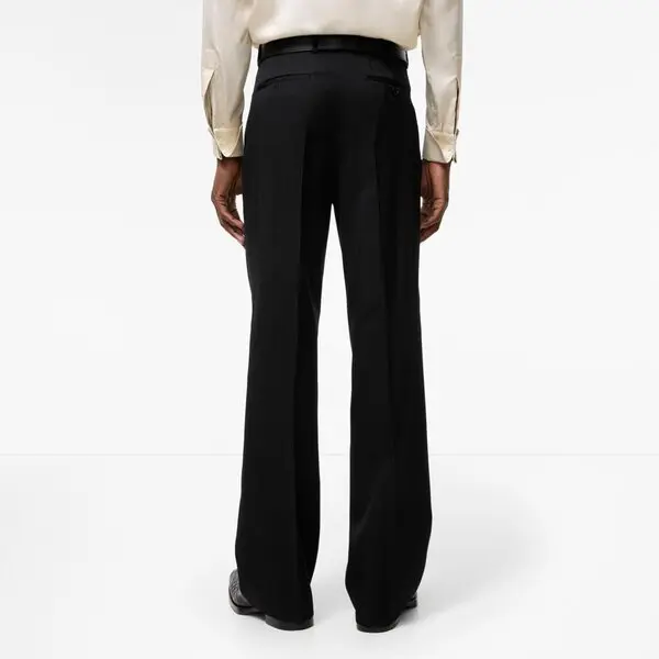 Burberry Pinstriped Wool Trousers