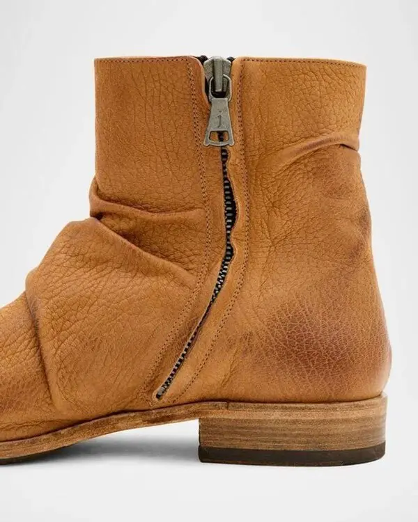 John Varvatos Morrison Sharpei Ankle Boots - Chamois