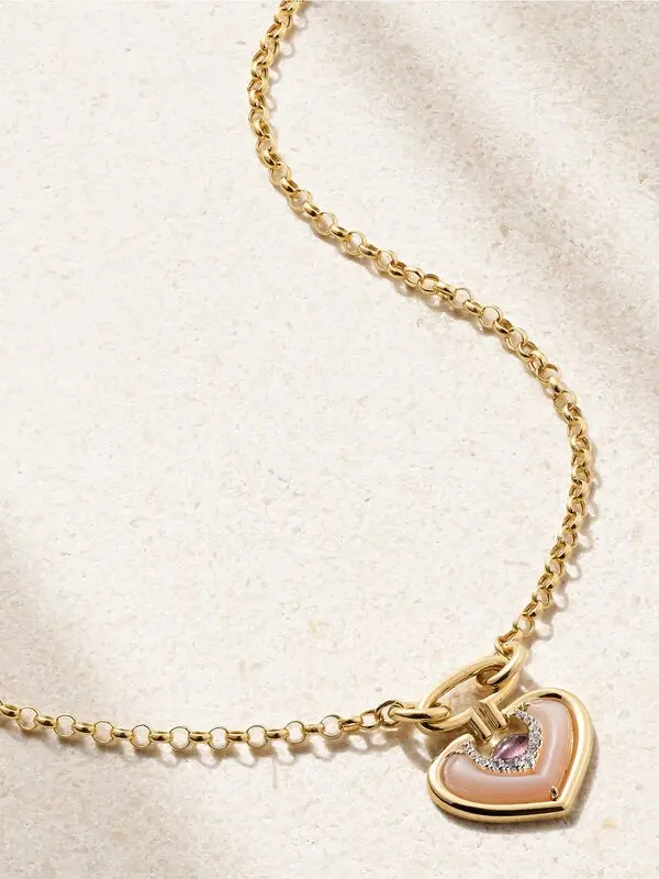 L'ATELIER NAWBAR Sailor Venus Small 18-karat Multi-stone Necklace - Gold