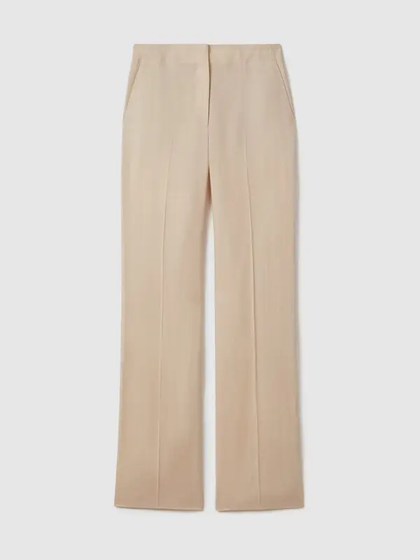 ATELIER Penelope Italian Textured Flared Trousers