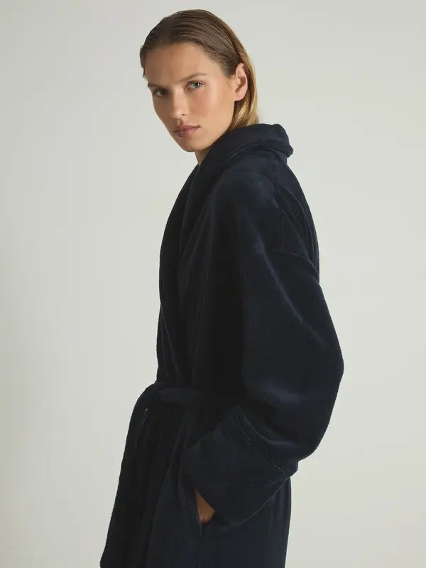 REISS Ginny Fleece Dressing Gown
