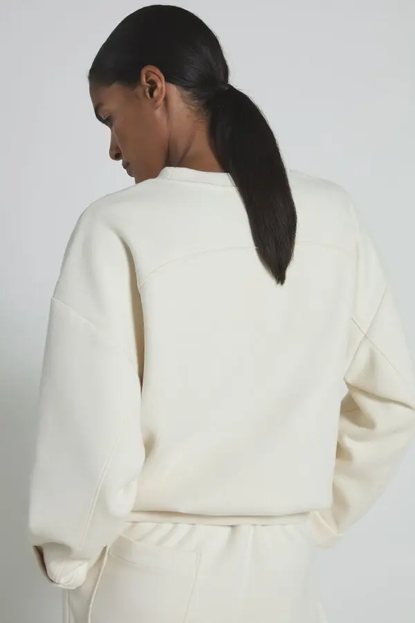 REISS Dylan Soft-touch Sweatshirt With Wool