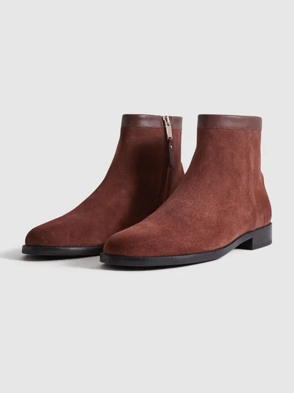 REISS Clay Suede Boots