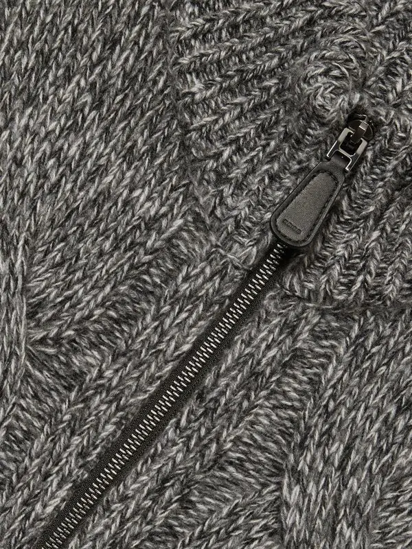 REISS Pentham Atelier Cabled Cashmere Jacket