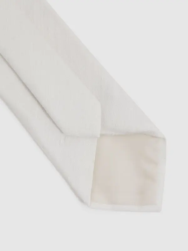REISS Giotto Textured Silk Blend Tie