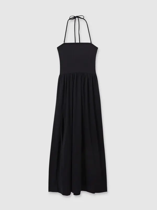 REISS Yara Removable Strap Jersey Beach Midi Dress