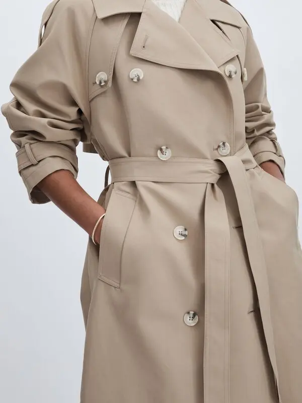 MEOTINE Cotton-canvas Double-breasted Trench Coat