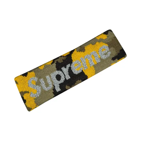 Supreme X New Era Reflective Logo Headband - Yellow