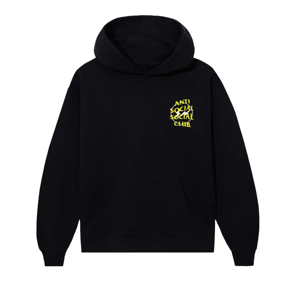 ANTI SOCIAL SOCIAL CLUB X Fragment Design Half Tone Logo Hoodie - Black